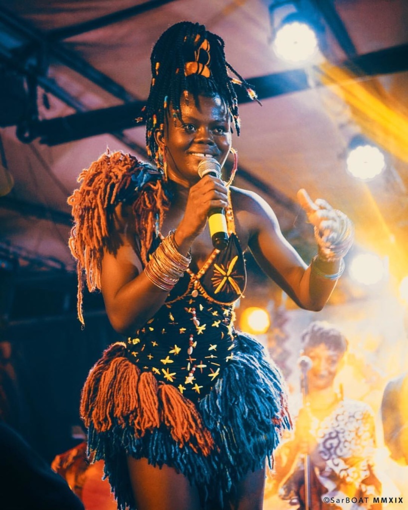 Afro-pop Singer, Wiyaala makes her own outfits for her perfomances and ...